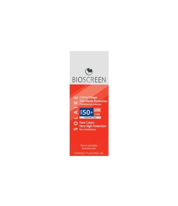 BIOSCREEN Solaire Crème Visage Très Haute Protection 50 ML au Maroc...